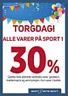 Torgdagstilbud på Sport 1 Rindal